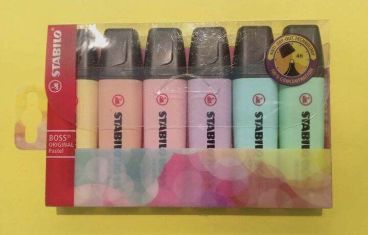 STABILO PASTEL HIGHLIGHTER SET 6's | Lazada PH