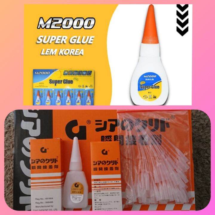 lem korea lem tetes lem cair lem G dan lem m2000 | Lazada Indonesia