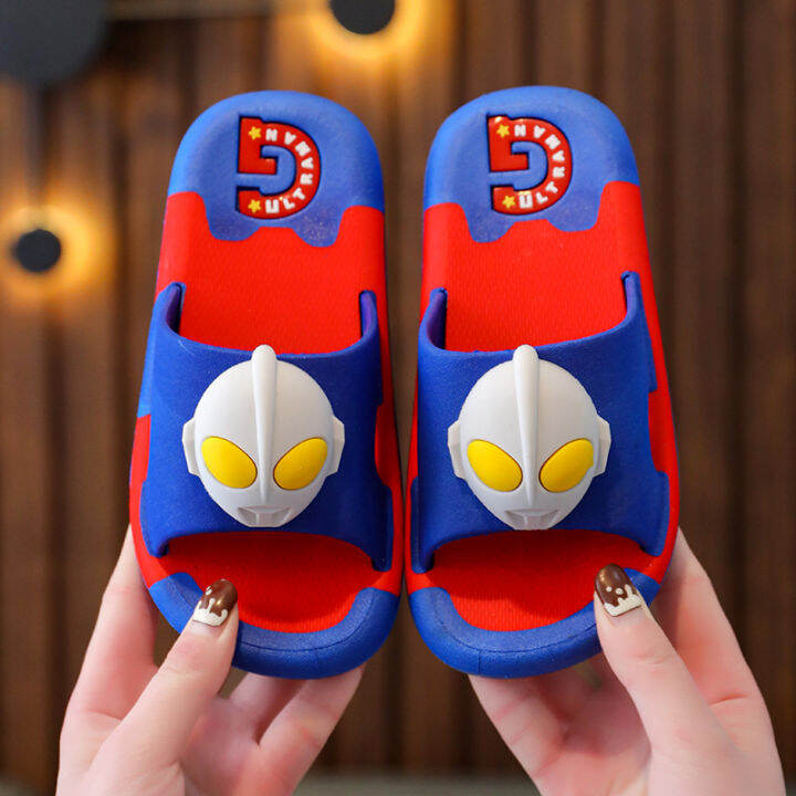 Ultraman Children's Slippers Summer 2023 New Boys' Soft Bottom Non Slip ...