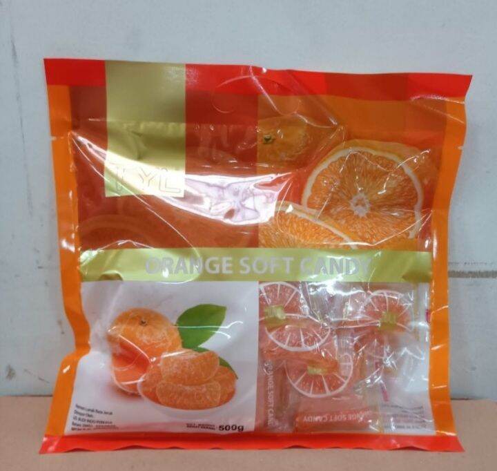 PERMEN LUNAK RASA JERUK | ORANGE SOFT CANDY TYL 500 GRAM | Lazada Indonesia