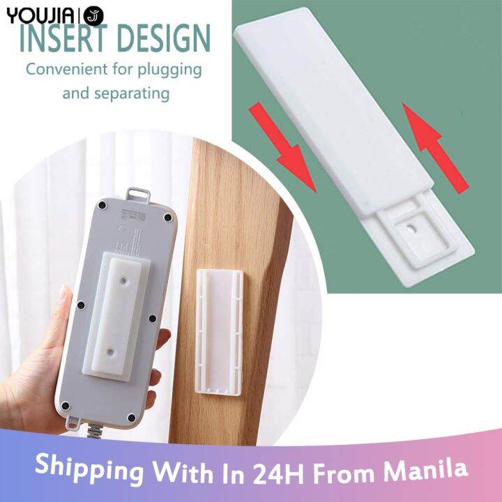 Power Socket Holder Self-Adhesive Desktop Socket Fixer Cable Organizer ...