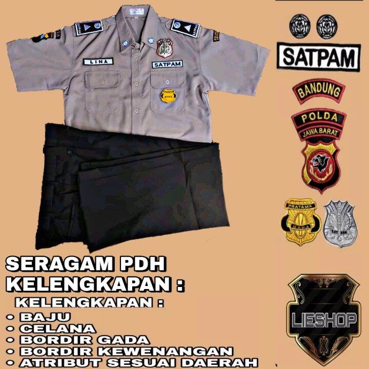 Seragam security terbaru / Seragam PDH terbaru LENGKAP / Seragam ...