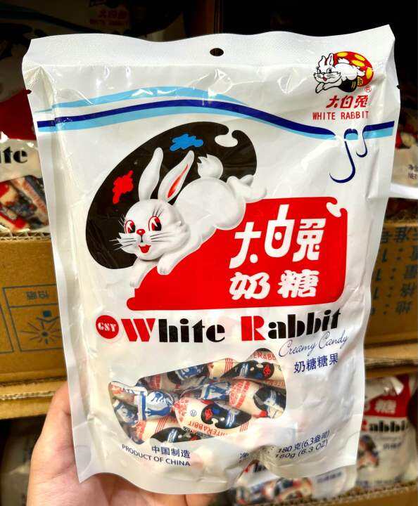 Original White Rabbit Candy with Edible Rice Paper 180g | Lazada PH