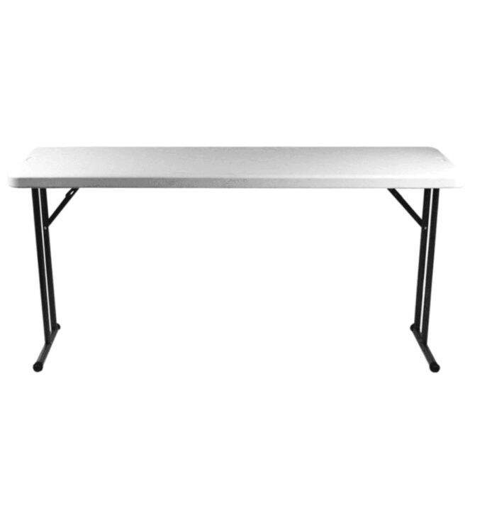 KRISBOW Meja Lipat 152cm Meja Plastik Meja Portabel Putih | Lazada ...