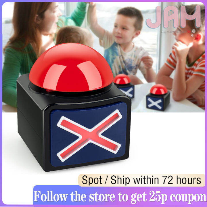 Game Answer Buzzer , Game Buzzer Alarm Sound Play Button with Light ...