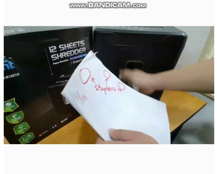 ANT- S1221C PAPER SHREDDER MACHINES CROSS CUT 12PCS 21 LITTERS WITH 1 ...