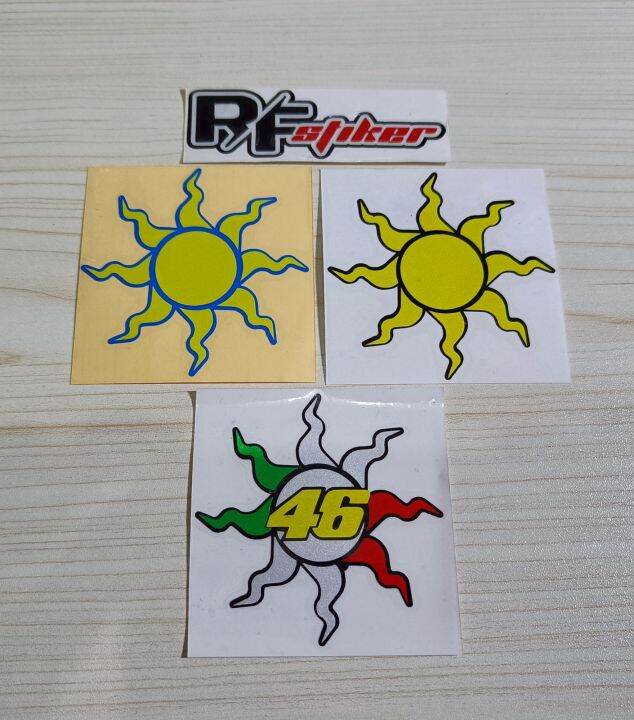 Stiker matahari Valentino Rossi cutting sticker motor | Lazada Indonesia