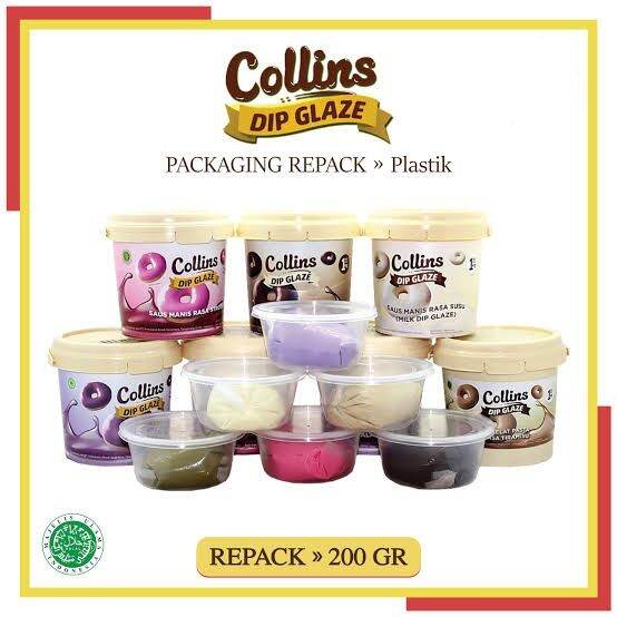 Selai Collins Dip Glaze repack 200gr bowl / mangkok plastik | Lazada ...