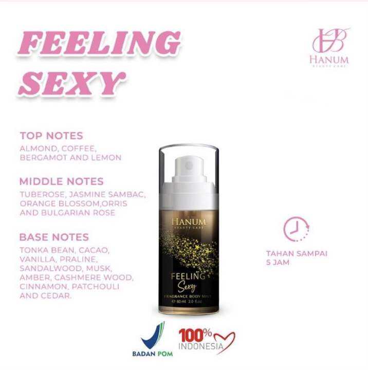 FEELING SEXY MINI SIZE FRAGRANCE BODY MIST 60ml by Hanum Beauty Care ...