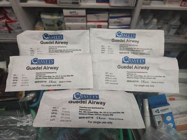 GUEDEL AIRWAY - Sizes 60mm, 70mm, 80mm, 90mm, 100mm & 110mm - ORMED ...
