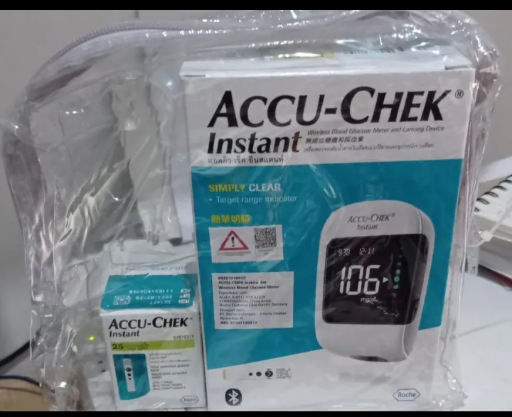 ALAT ACCU CHECK INSTANT FREE STRIP 25 TEST | Lazada Indonesia