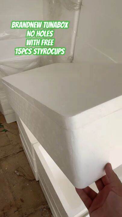 NO HOLES - TUNA BOX/GROW BOX/BRAND NEW/FOR HYDROPONICS/WITH 15PCS CUPS ...