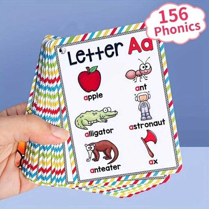 English 26 Letters Alphabet Phonics Pocket Flash Cards Early ...