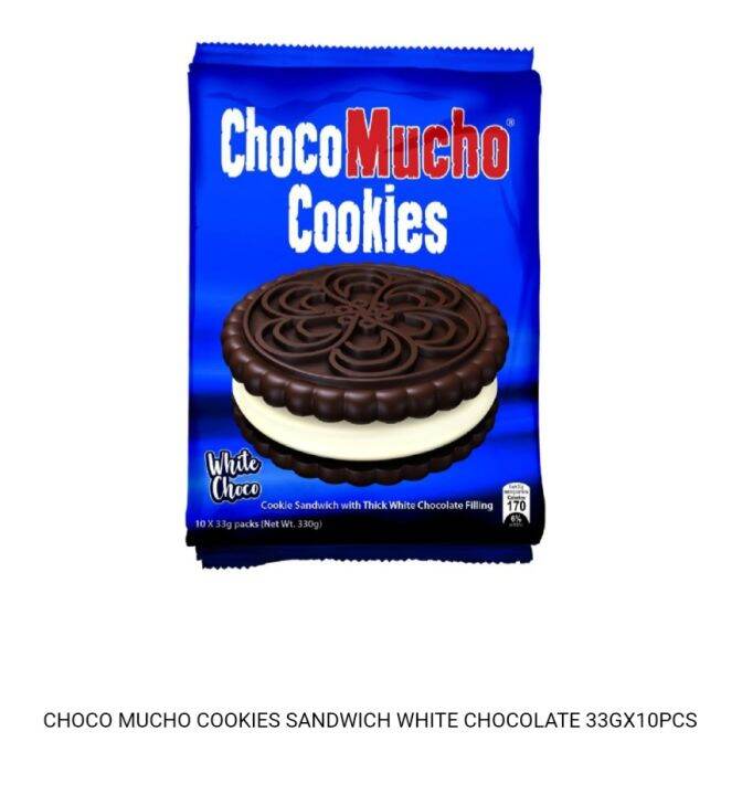 CHOCO MUCHO COOKIE SANDWICH WHITE CHOCO 10/33G | Lazada PH