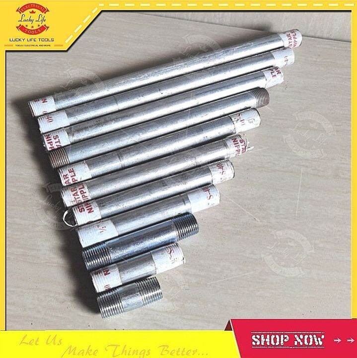 GALVANIZED GI NIPPLE 1/2x2" , 1/2x3", 1/2x4", 1/2x5" , 1/2x6" , 1/2x7 ...