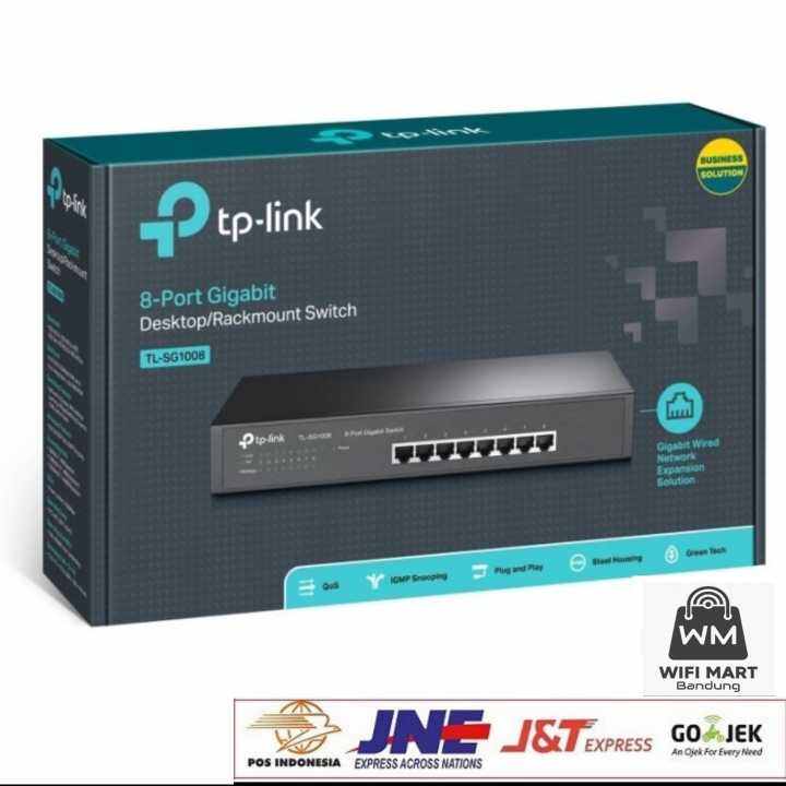 TP-Link TL-SG1008 8 Port Gigabit Desktop Rackmount Switch | Lazada ...