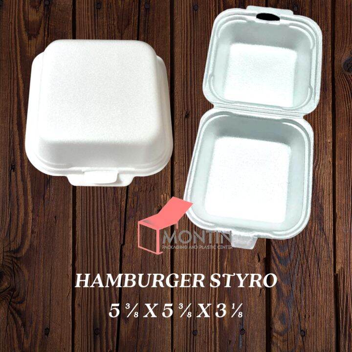 Hamburger Box Styro (50pcs per pack) | Lazada PH