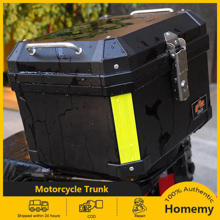 TDGO ABS Motorcycle Top Box Large-capacity Trunk Waterproof Tool Helmet ...