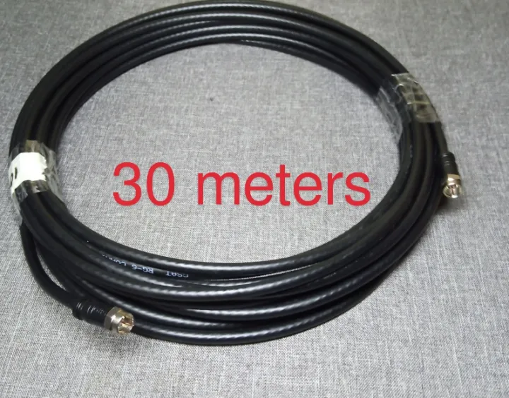 Antenna cable Rg6 coaxial - 30 meters for Gsat, Cignal, Satlite and Tv ...