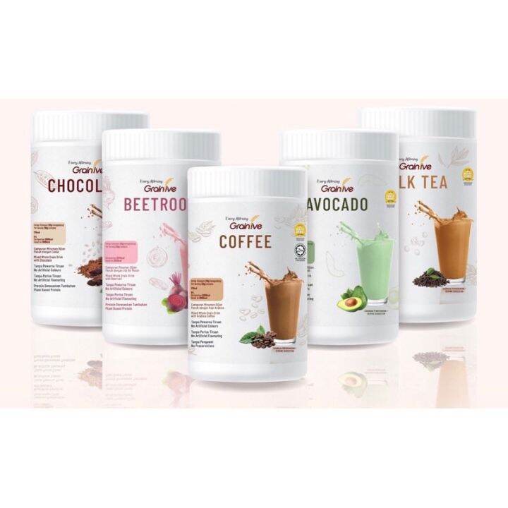 Grainlive Chocolate/Coffee/Milk Tea/Beetroot/Avocado Meal replacement ...