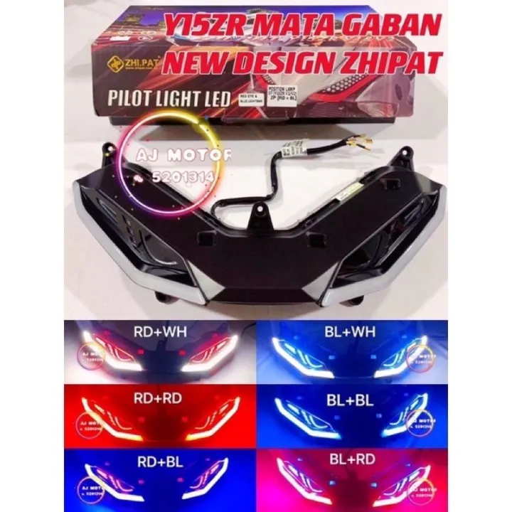 PNP Y15ZR V1-V2 MATA GABAN LED PILOT POSITION SIGNAL LIGHT YAMAHA Y15 LAMPU DEPAN HEAD LAMP ...