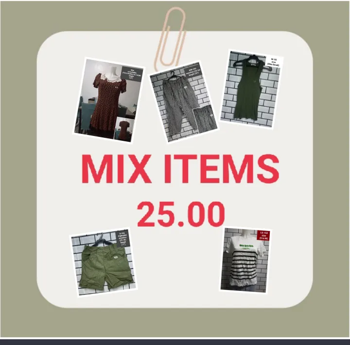 Mix items live selling ukay | Lazada PH