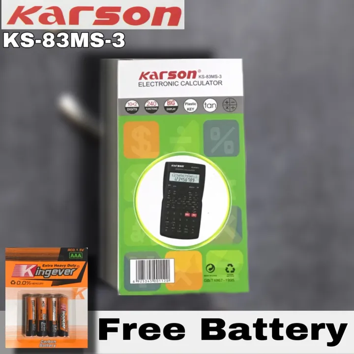Karson Ks-83MS-3 Scientific Calculator | Lazada PH