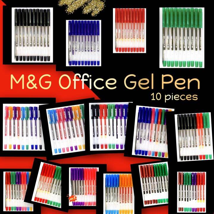 M&G Office Gel pen set of 10 pieces different variations to choose from ...