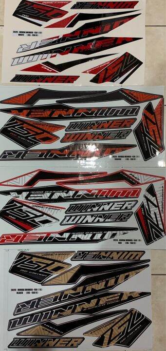 Honda rs150 body sticker (9) winner | Lazada