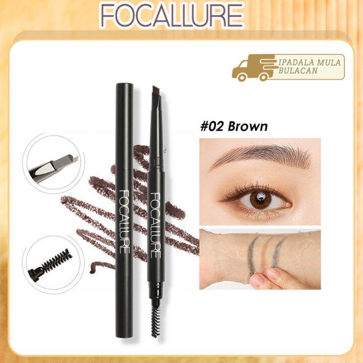 FOCALLURE 3 Colors Waterproof Long-Lasting Eyebrow Pencil Brow Gel ...