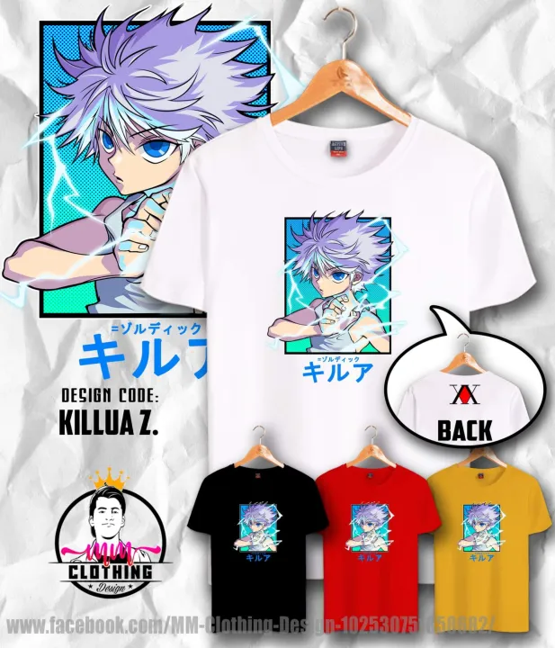 KILLUA nen abilities Hunter X Hunter anime Tshirt design quality print ...