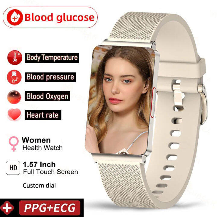 Painless Non-invasive Blood Sugar Smart Watch Laser Treatment Health Blood Pressure Sport ...