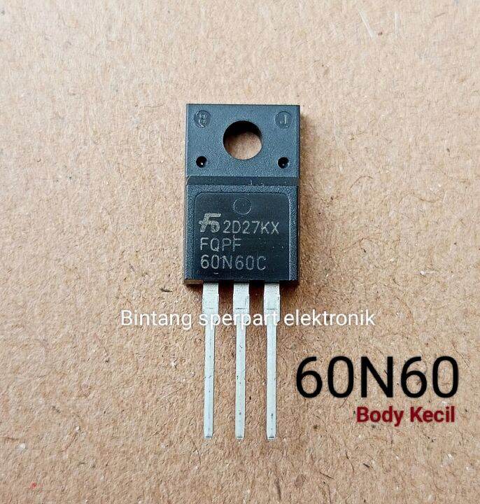 60N60 BODY KECIL MOSFET 60N60 TRANSISTOR 60N60 MOSFET FQPF 60N60C FET ...