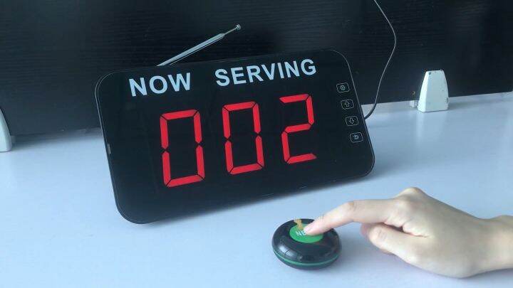 Queing number machine Queuing system Plug and Play Wireless Call System ...