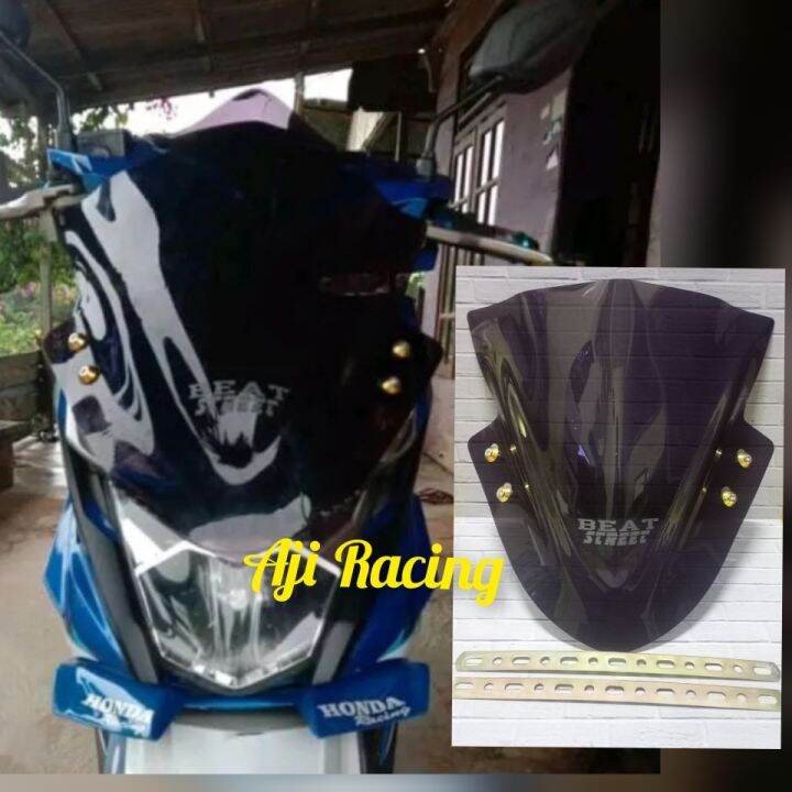 Visor beat new esp plus breket dan baud | Lazada Indonesia