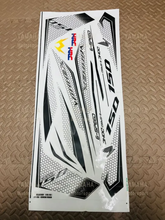 Honda Rs150 Body Cover Stripe Sticker winner HRC transparent | Lazada