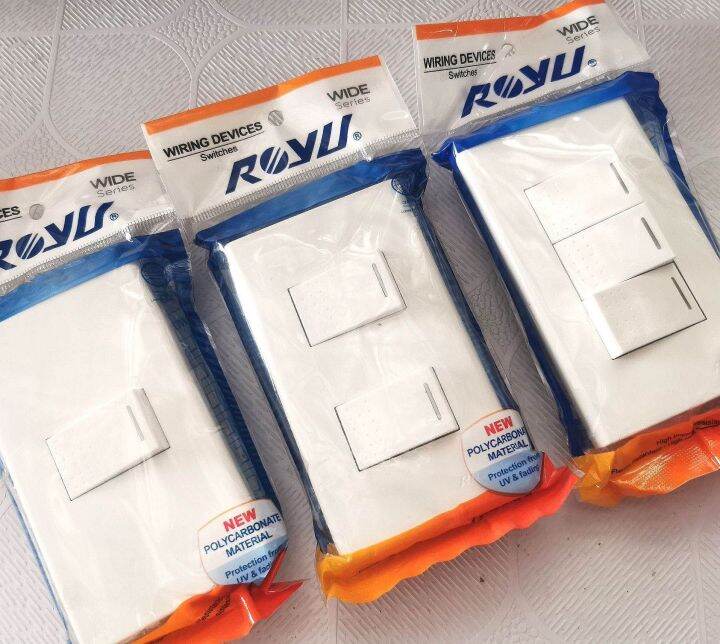 Royu 3-way Wide Series Wiring Devicea Swith Set 1, 2, 3Gang WD701 ...