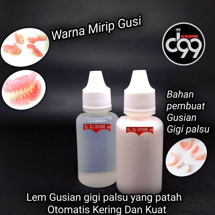 Lem Gigi Palsu Yang Patah/Lem Gusian Palsu Yang Patah Kemasan 15ml ...