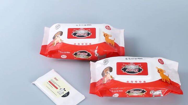 Dono Alcohol Free Pet Wipes disposable pet wipes 1 pack 80 pulls for ...