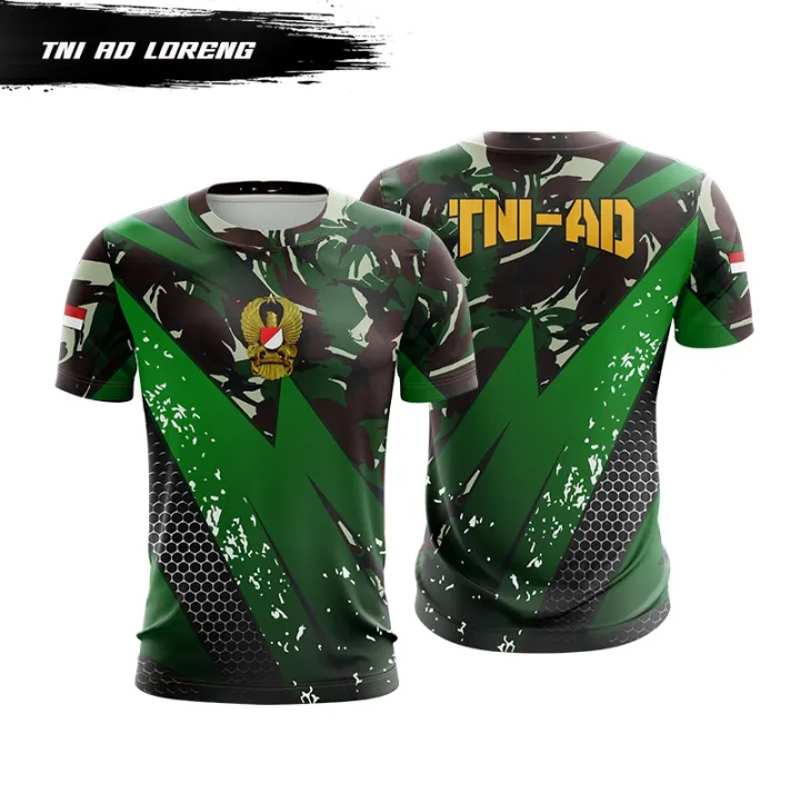 jersey TNI AD loreng | Lazada Indonesia