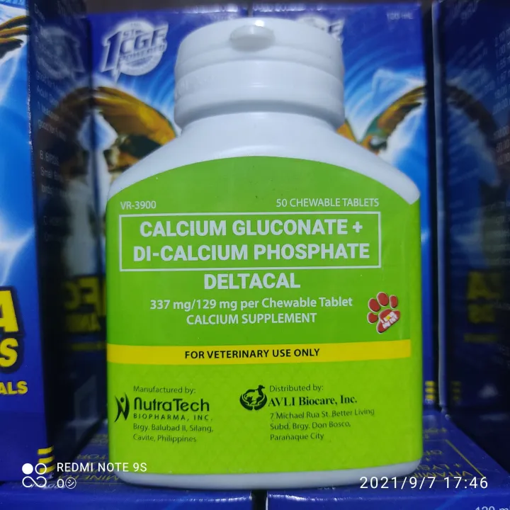 DELTACAL (50tablets) calcium supplement, a flavoured calcium tablets ...