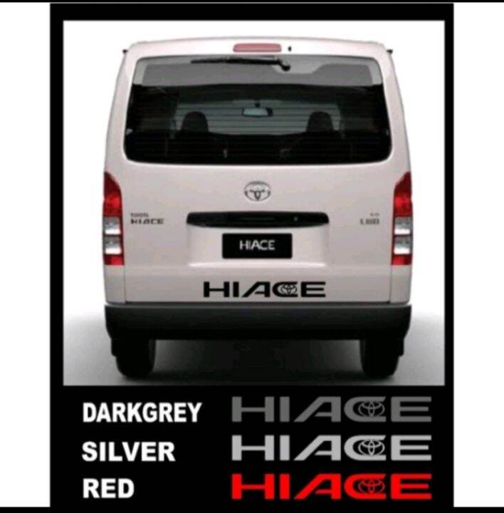 Toyota Hiace Commuter Grandia Tailgate Sticker 1pc | Lazada PH
