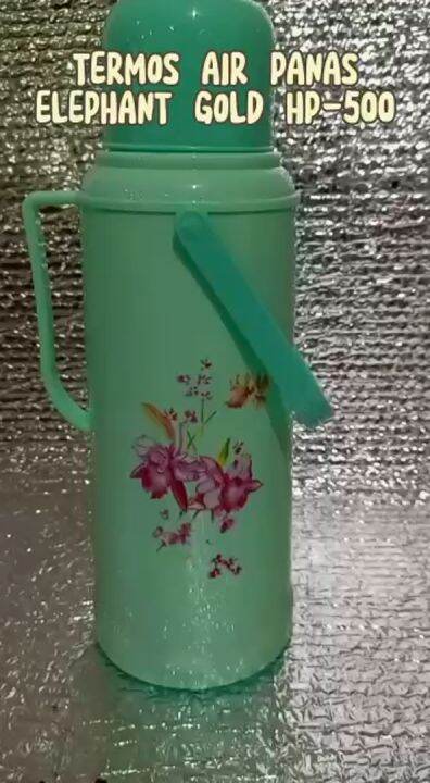 Termos air panas Merk ELEPHANT GOLD / Vacuum flask HP-500 TERBARUU ...