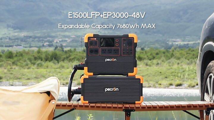 Pecron EP3000-48V LiFePO4 Large Capacity 3072Wh Portable Solar Power ...