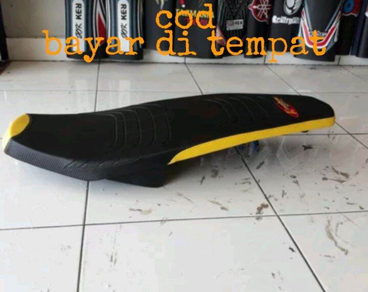 jok modif slim honda vario 125 150 list kuning | Lazada Indonesia