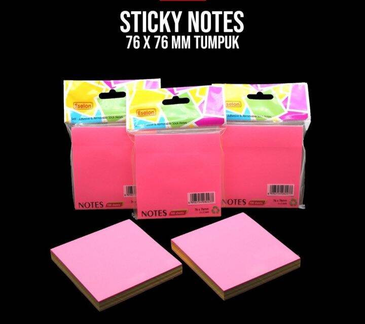 Sticky Notes kotak 1 warna eselon / Sticky Notes Eselon / Sticky Notes ...