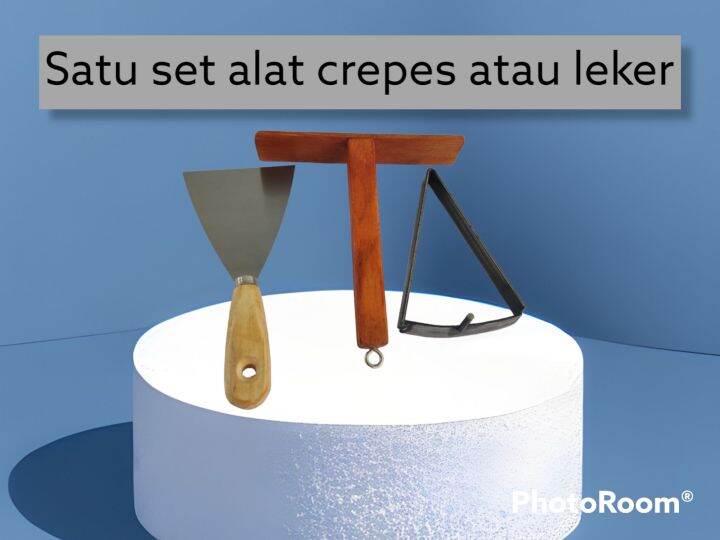 Alat crepes,leker, kerepes satu paket, kapi, segitiga, t kayu khusus ...