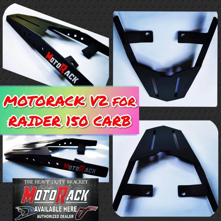 MotoRack V2 Bracket for Raider 150 Carb Powder Coated | Lazada PH