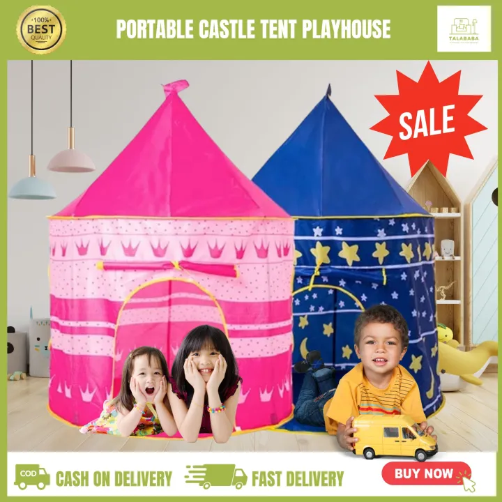 TALABABA Portable Castle Tent Playhouse For Kids - The tent enables ...
