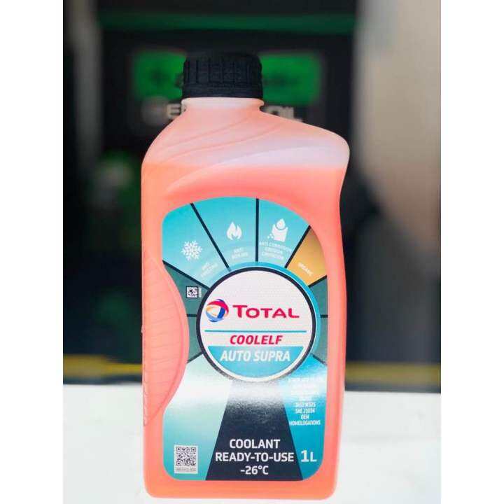 TOTAL COOLELF AUTO SUPRA COOLANT (1L) READY TO USE -26c ORGANIC MOTOR ...